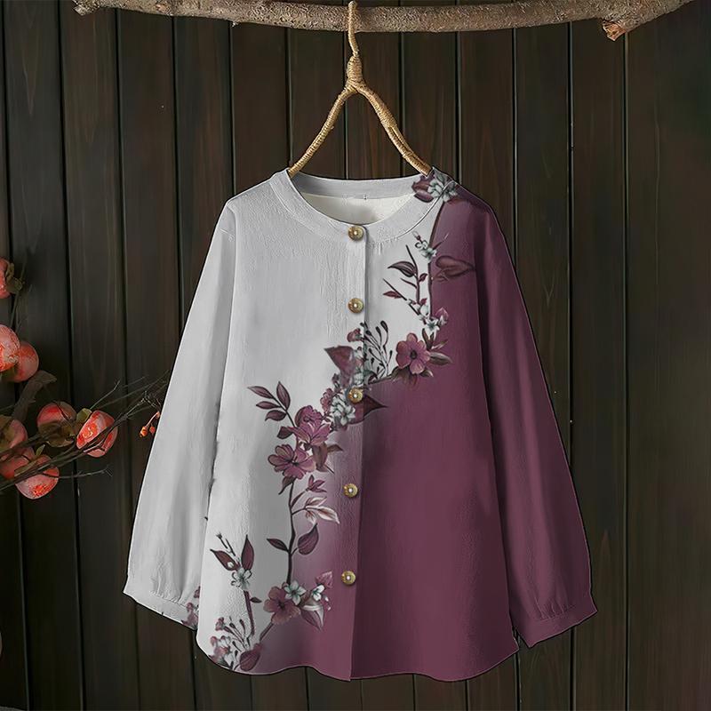 Pakaian Baju Bunga Elegan Wanita Bersaiz Besar Muslim, Sesuai untuk Eid ...