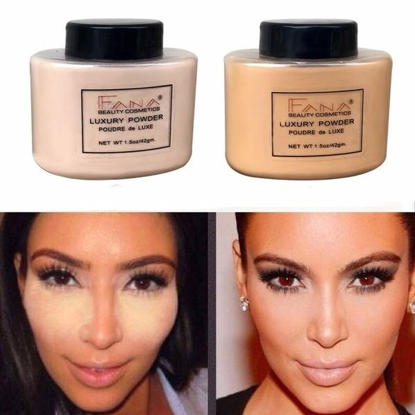 FANA Face lightning Smooth Loose Powder Concealer Makeup Powder ...
