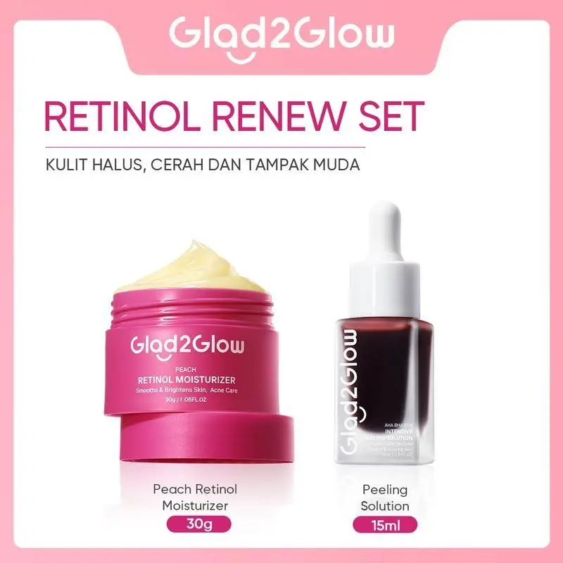【SIAP KIRIM】GLAD2GLOW Moisturizer Retinol dengan kandungan campuran ...