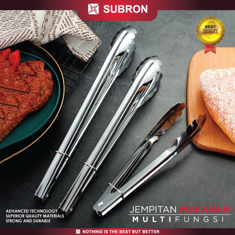 SUBRON Jepitan Capitan Makanan Kue Roti Multifungsi Panjang Stainless ...