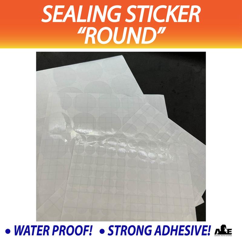 Clear Sealing Sticker | Transparent Round | Stiker Bulat | |15/25/40 ...