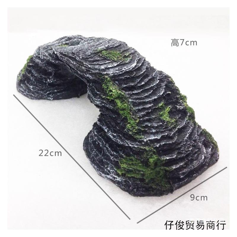 Turtle Drying Platform Climbing Platform Resin Crafts Stone Bridge ...