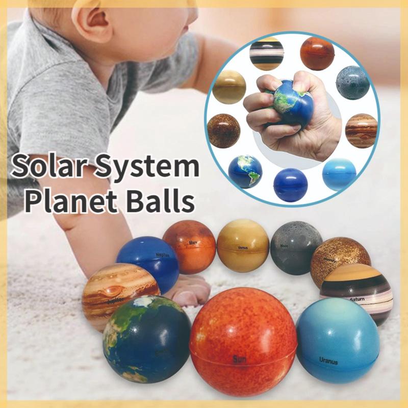 10 Solar System Planet Balls | Colorful Sponge Soft Balls fo - TikTok ...
