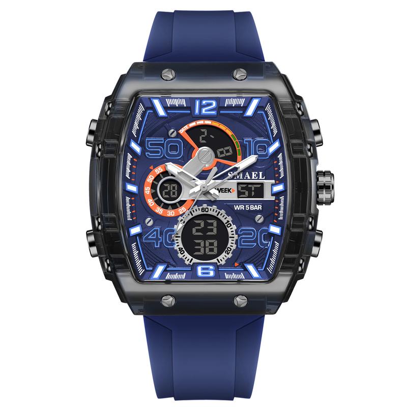 2025 Jam Tangan Elektronik Sukan Luaran, SMAEL, Bentuk Tonneau - TikTok ...