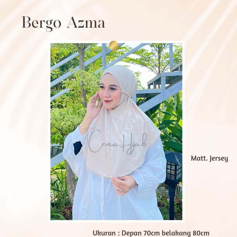 Hijab Bergo jersey premium Instan Nyaman Panjang - Shop | Tokopedia