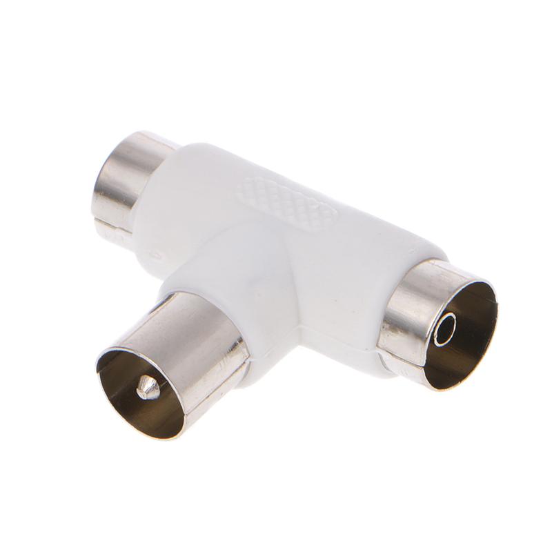 2 Way TV for T Splitter Aerial Coaxial Cable Male to 2x Female - TikTok ...