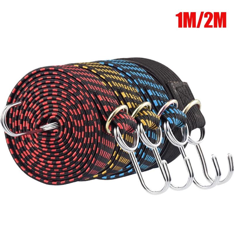 Motorcycle Luggage Elastics Rubber Luggage Rope Cord Hooks Rope ...