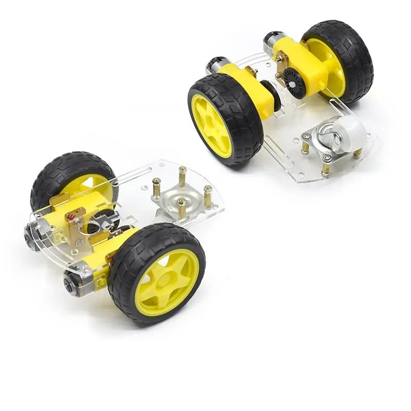 4WD Smart Robot Car Chassis Kit – Acrylic 2 Layers (JES ELECTRONICS ...