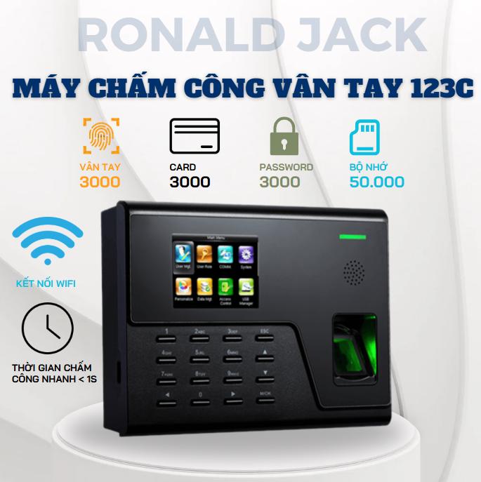 Máy chấm công vân tay, thẻ từ, mật khẩu Ronald Jack 123C - TikTok Shop ...