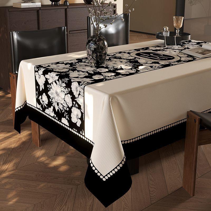 2025 Light Luxury French Tablecloth Vintage Style Non-slip Coffee ...