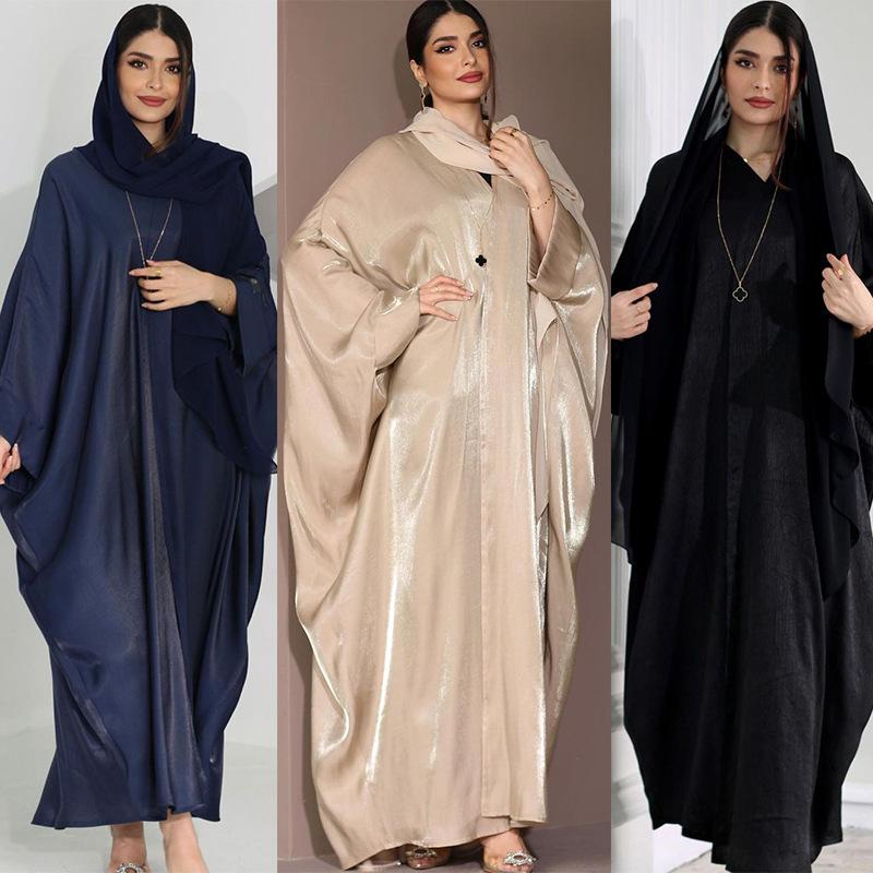 Fesyen Muslim Moden Timur Tengah, MQ059, Bahan Satin Berkilat, - TikTok ...