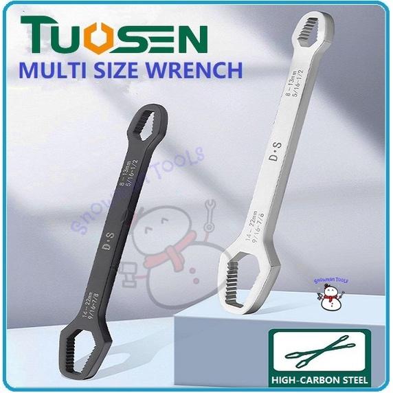 TUOSEN 8MM-22MM AUTO FIT SIZE MULTI SIZE WRENCH DOUBLE HEAD SPANNER ...