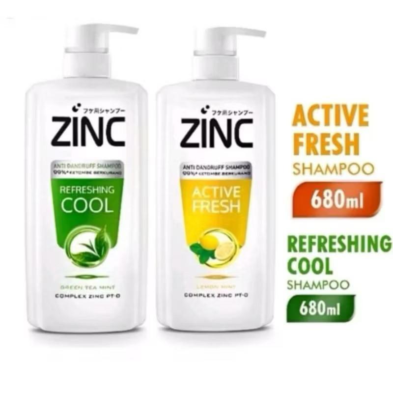 ZINC Shampo Zinc Jumbo 680 ml Untuk Rambut Active Fresh & Refreshing ...