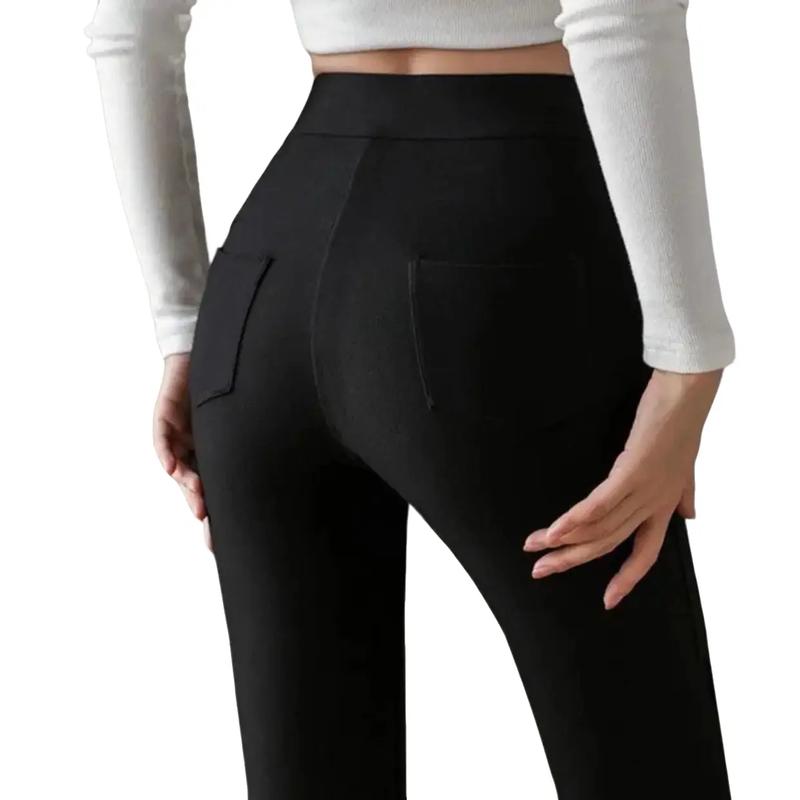 Quần legging nữ dài vải cotton co giãn ôm bó Women