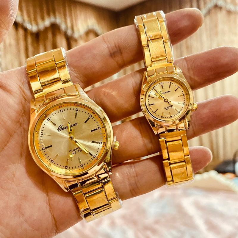 Relo Geneva Stainless Steel Fashion Couple Watch For Men’s Women’s ...