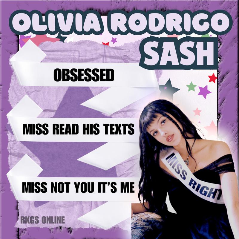 Olivia Sash - Obsessed Sash Guts Tour Outfit by RKGS - White - TikTok ...