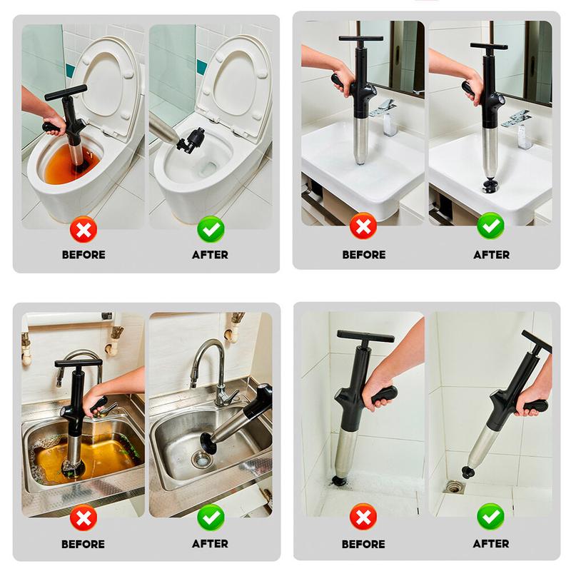 8pcs toilet plunger high pressure air drain pipe blaster air - TikTok ...