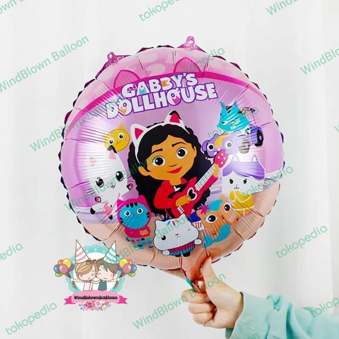 Windblown Balloon Foil Character Gabby Doll House Netflix/HBD Girl ...