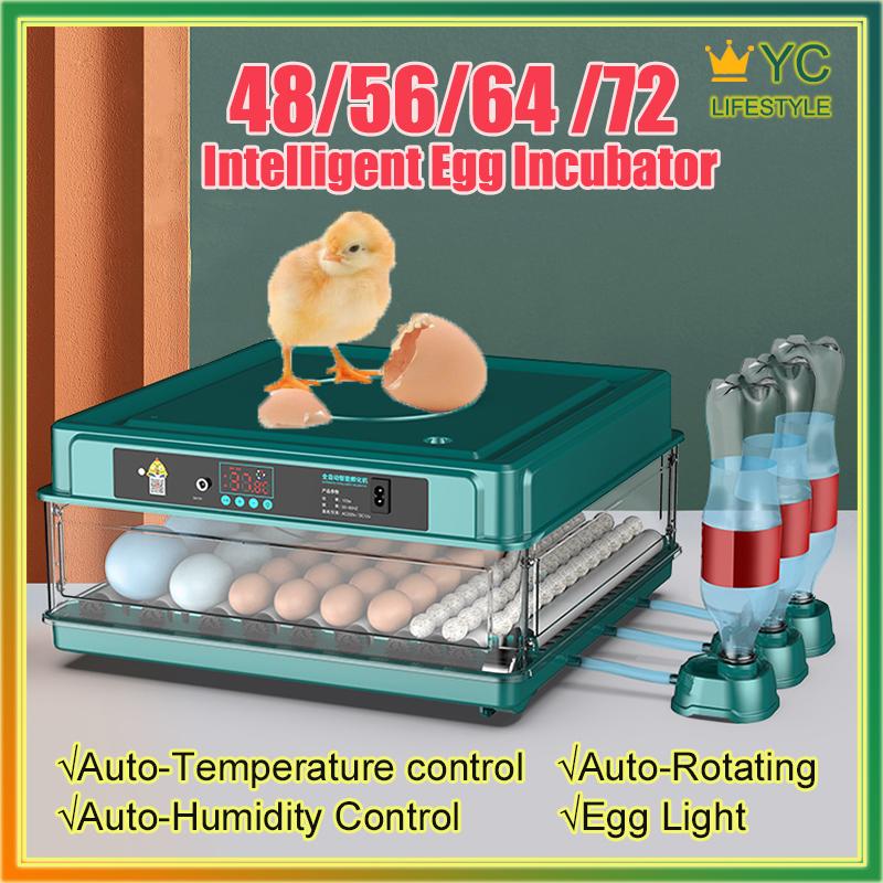 Egg Incubator 12/16/30/38/48/56/64/72/96/108/130 Eggs Fully Automatic ...