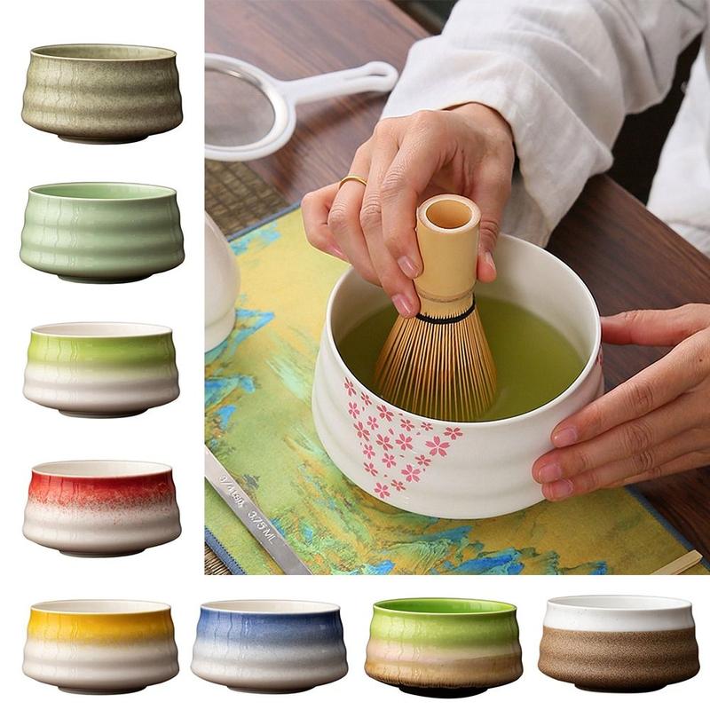 Portable Ceramic Matcha Bowl Large Capacity High Temperature - TikTok ...