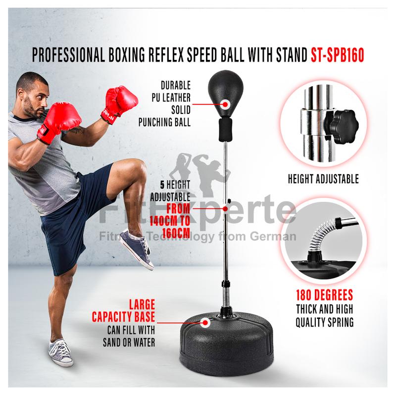Full Solid Filled Speed Punching Ball Punch Bag ST-SPB160 - TikTok Shop ...