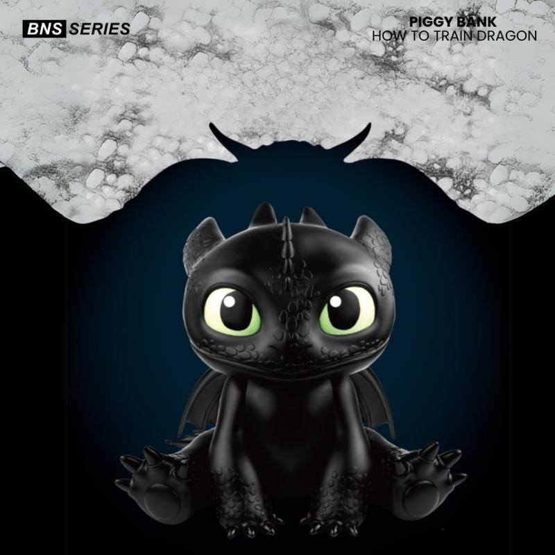 BNS Series Beast Kingdom Piggy Bank Toothless - Shop | Tokopedia