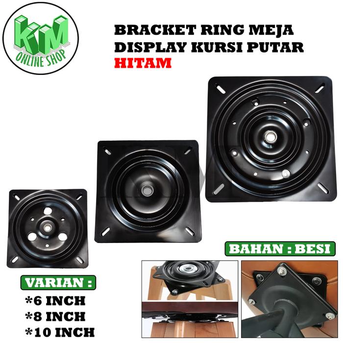 Promo Braket Ring Meja Putar Besi Persegi Kursi Etalase Display Kue ...