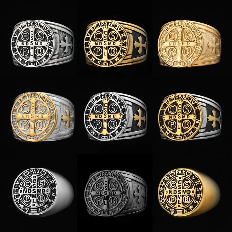 Cincin Lelaki, Salib Exorcism Saint Benedict, Gaya Punk dan Hip ...