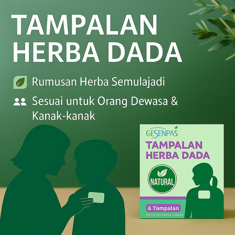 Tampalan Herba Dada & Badan | Herbal Chest & Body Comfort Patch ...