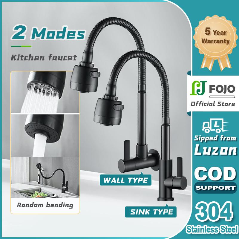 304 stainless steel 2 Mode Kitchen Sink Faucet Mounted Basin - TikTok ...