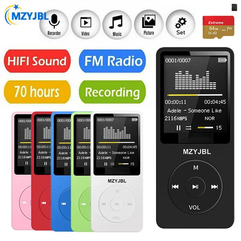 MZYJBL MP3 Player M001 FM Radio Bluetooth Digital Display Media ...