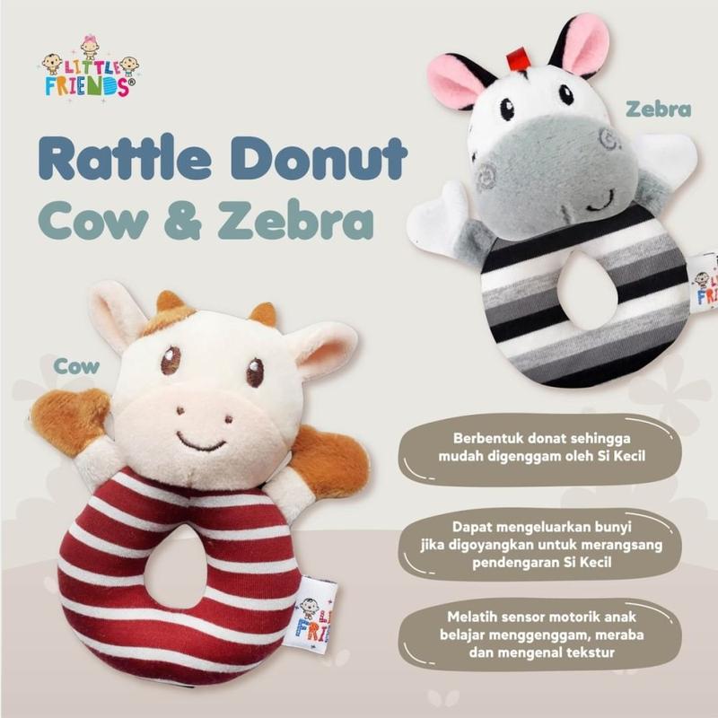 LITTLE FRIENDS Donut Rattle Mainan Bayi Rattel Kericik Bonek - Shop ...