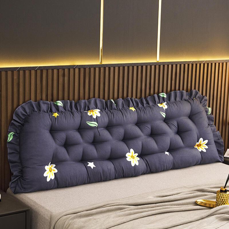 Korean version headboard cushion pillow on the bed double no - TikTok ...