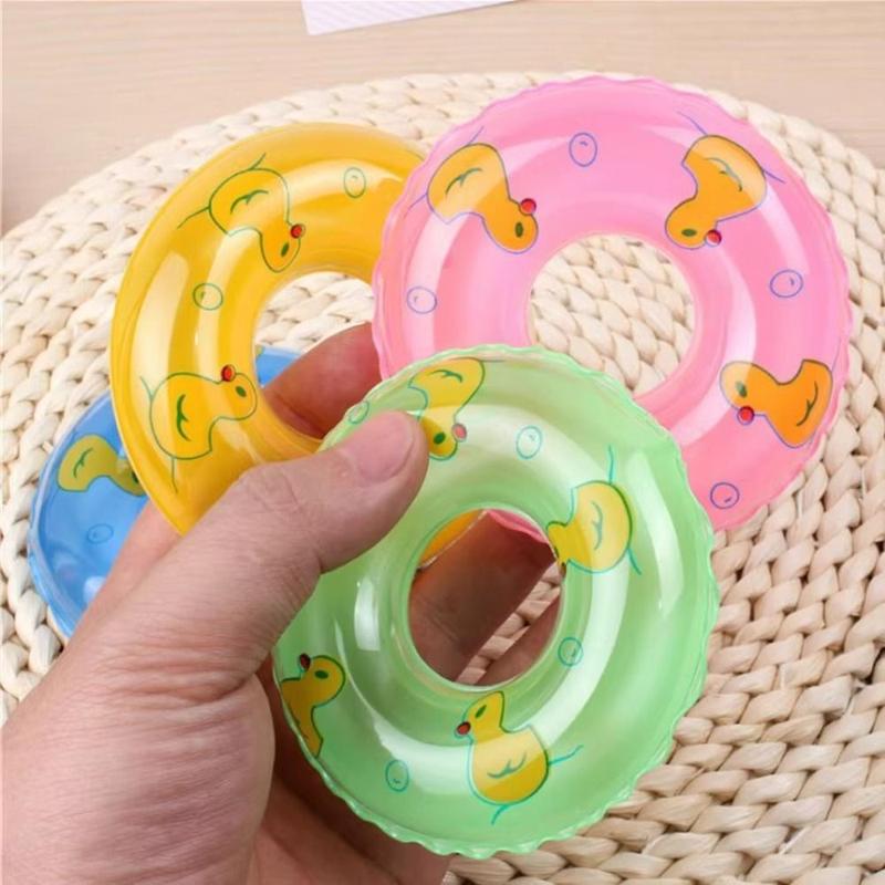 Kids Pretend Play Toys PVC Dollhouse Miniature Swimming Ring - TikTok ...