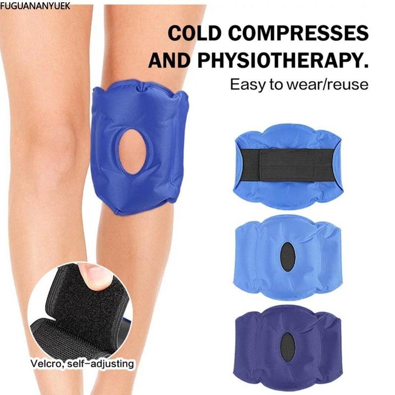 Reusable Gel Ice Pack with Adjustable Bandage Strap - Leak-Proof ...