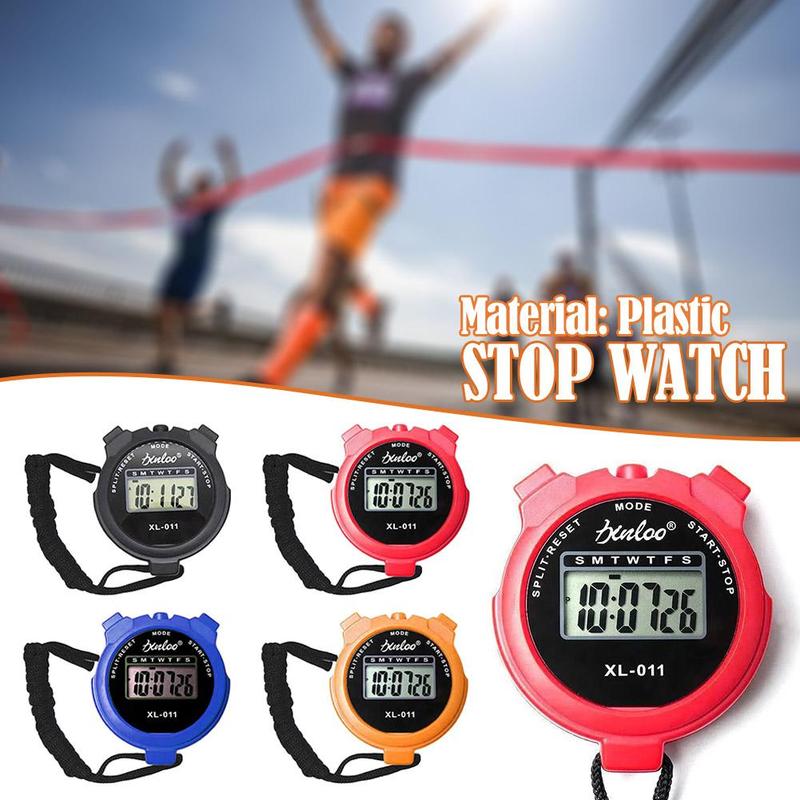 Sports Multifunction Handheld LCD Chronograph Sports Watch Stopwatch ...