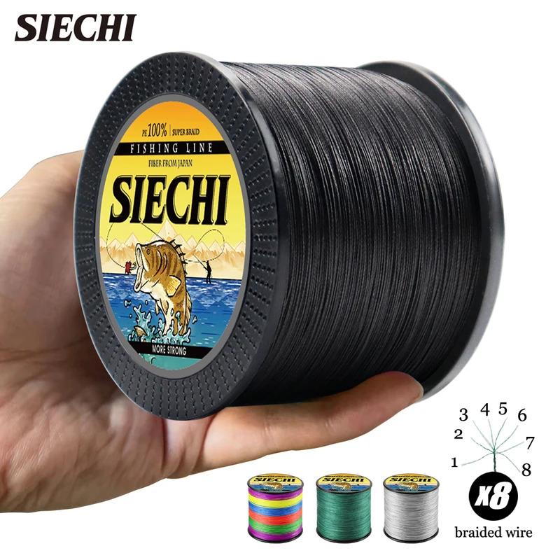 SIECHI Premium PE-wire X8 8 Strands Braided Fishing Line Seabass Leader ...