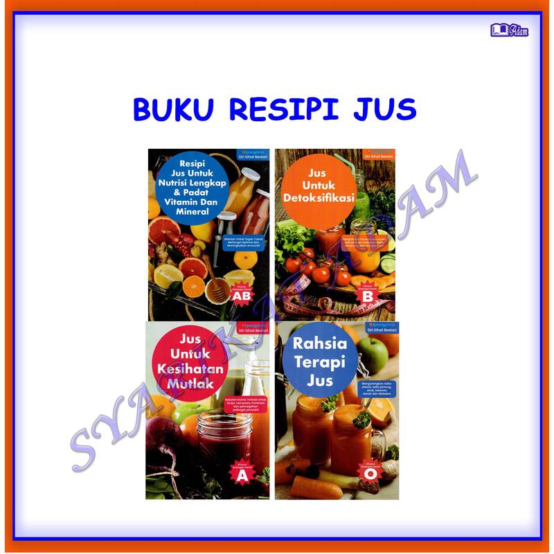 [ADM] SIRI SIHAT BESTARI: BUKU RESIPI JUS - SYNERGY MEDIA - TikTok Shop Malaysia