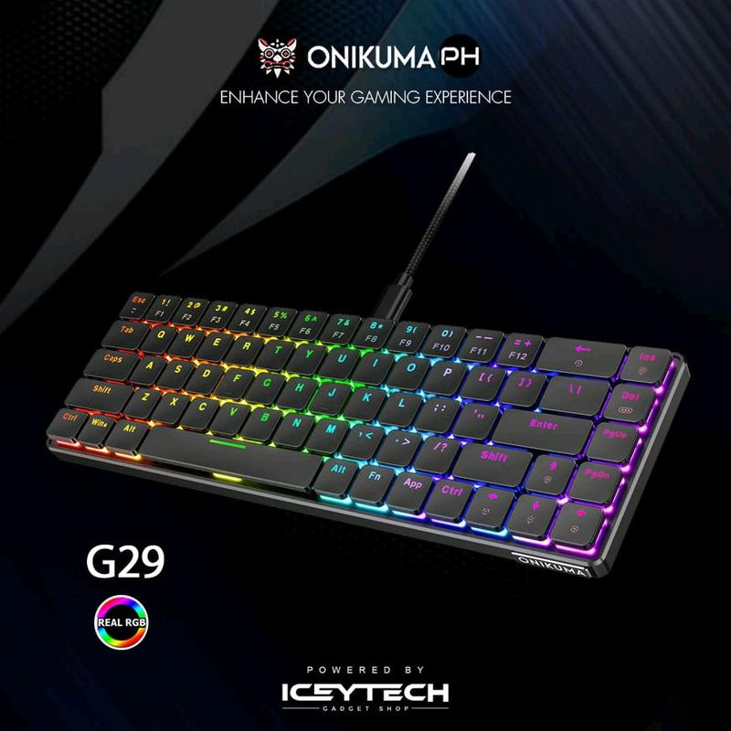 ONIKUMA G29 Slim 69-key Gaming Wired Red switch - TikTok Shop Philippines