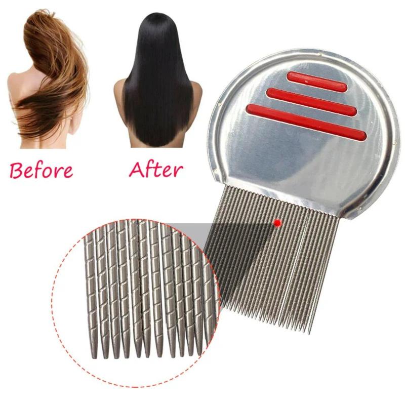 1PC Stainless Steel Kids Hair Terminator Lice Comb Nit Free Rid ...