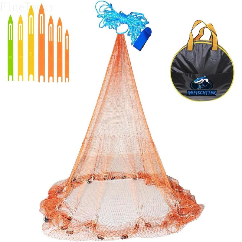Saltwater Fishing Cast Net Eco-Friendly Rubber Sinker 1/2 Inches ...