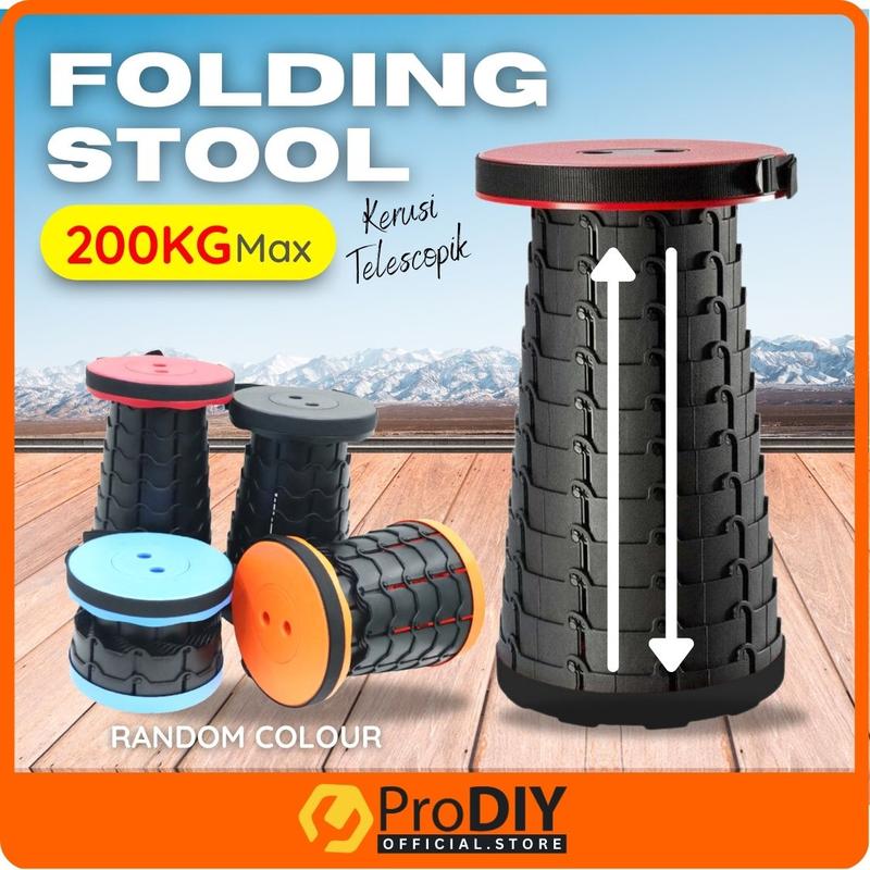 Portable Telescopic Stool Kerusi Telescopik Chair Plastic - TikTok Shop ...