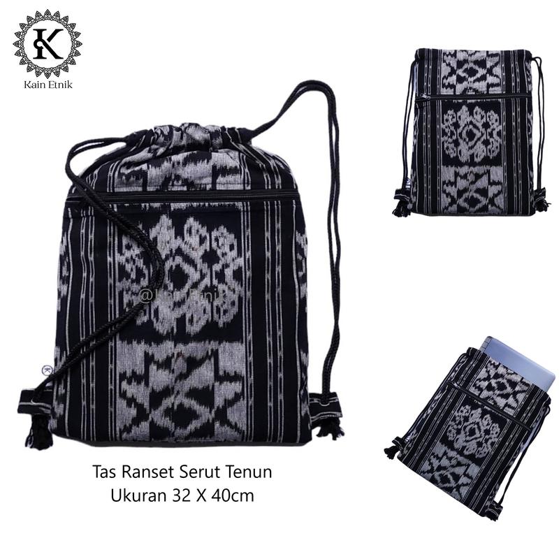 Tas Ransel Serut Tenun - Tas Tenun Serut - Shop | Tokopedia