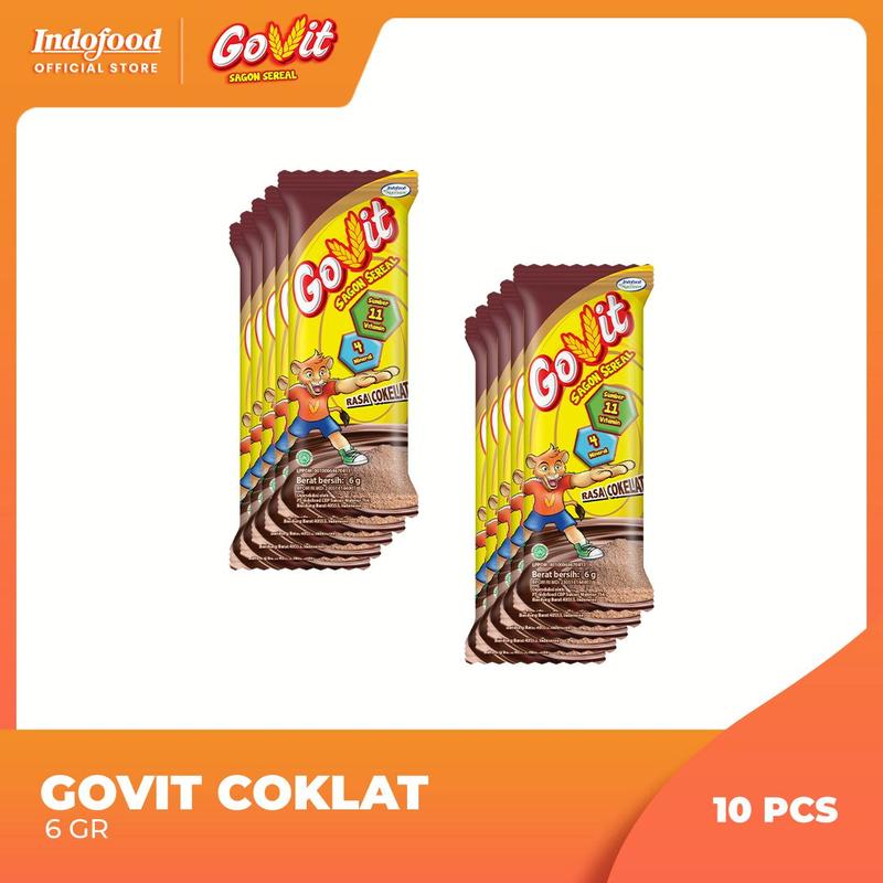 Govit Cokelat Sachet 6 gr Renceng Isi 10 Sachet - Shop | Tokopedia