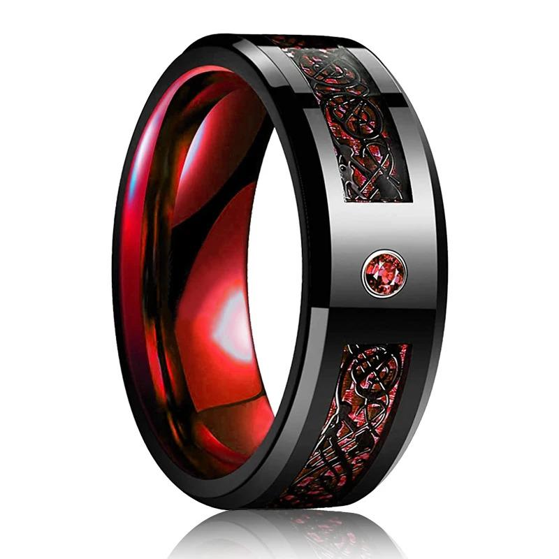 Cincin Naga Celtic, Fesyen, Keluli Tahan Karat, Tepi Serong Alur ...