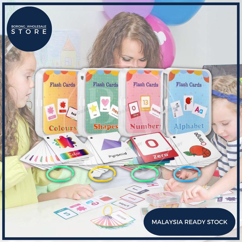 Early Learning Flash Card Baby Kid Education Kad Animal Shap - TikTok ...