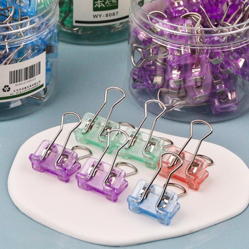 20pcs Metal Paper Double Clip Bulldog 25mm 32mm Binder Steel - TikTok ...