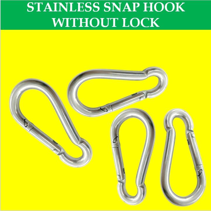 MAGO 6mm-12mm 304 Stainless Galvanized Safety Snap Hook Stainless ...