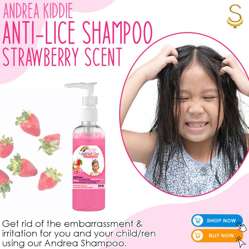 Andrea Anti-Lice Kiddie Shampoo Strawberry 100ml ( PANG ALIS - TikTok ...