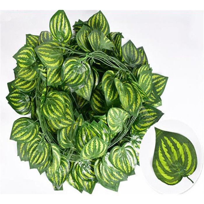 Promo Daun Rambat Rotan Semangka Watermelon Besar 2m Artificial Harga ...